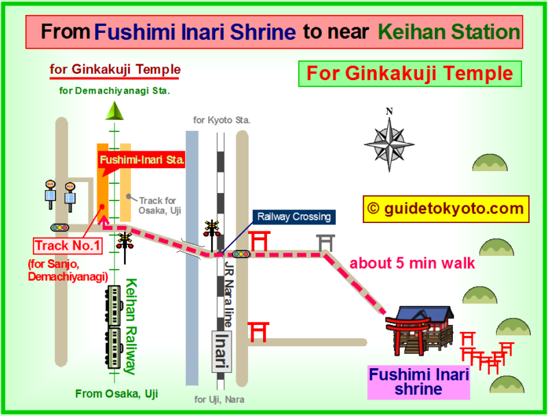 From Fushimi Inari Shrine to Ginkakuji Temple (silver pavilion) | Kyoto ...