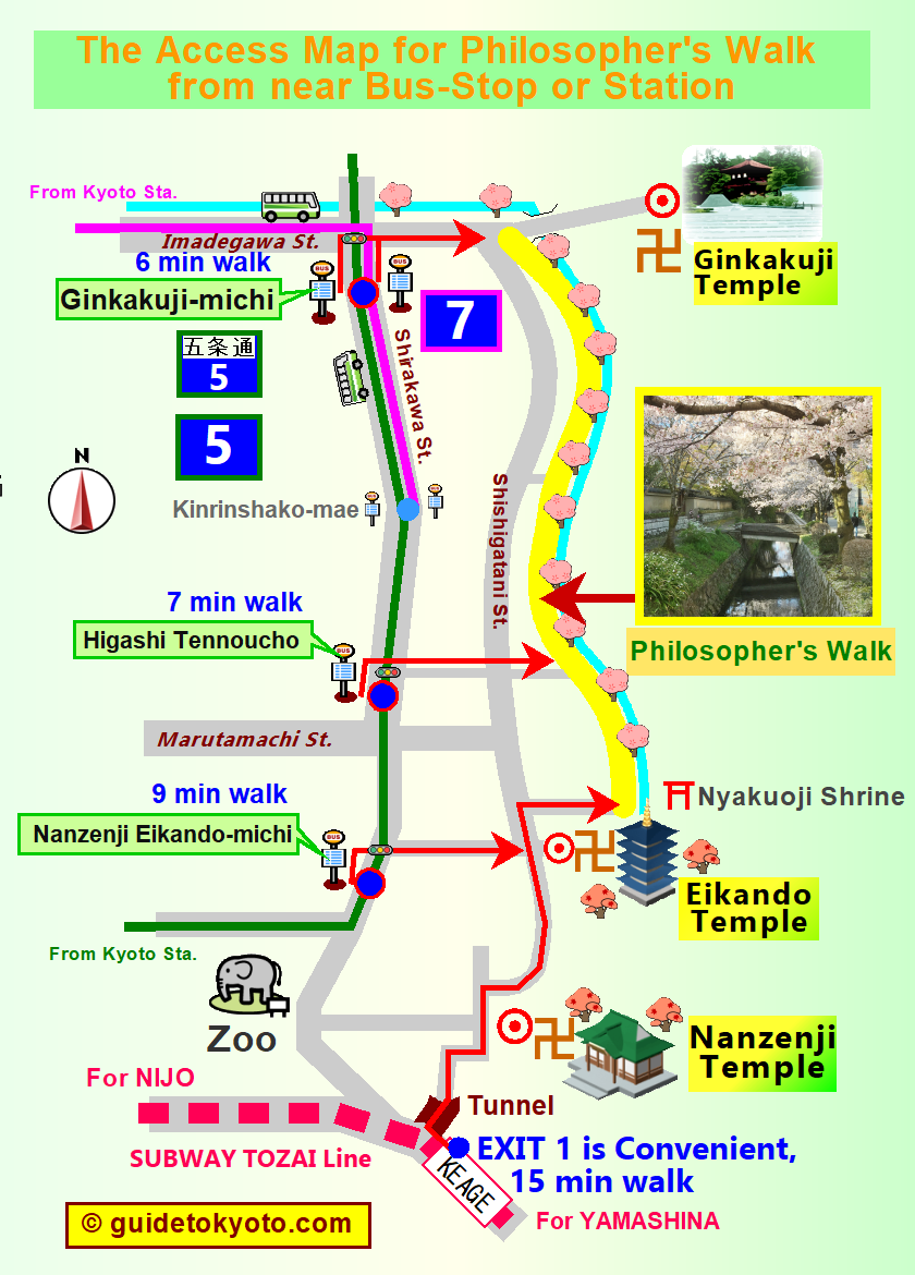 Kyoto Station to Philosopher's Walk | Kyoto Bus & Train Guide